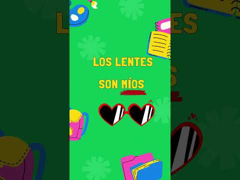 Ejemplos de adjetivos posesivos #lenguaespañola #educacionprimaria #adjetivos #maestro