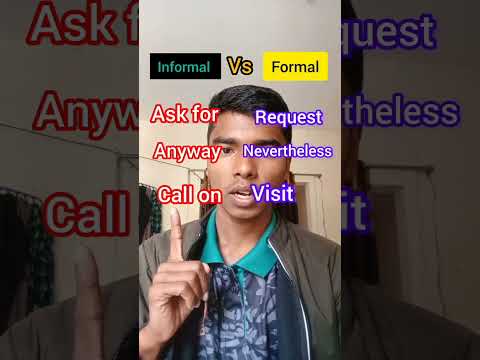Informal English vs formal English ✅ #english_with_araf