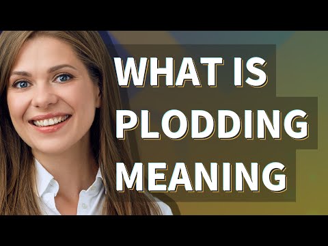 Plodding | meaning of Plodding