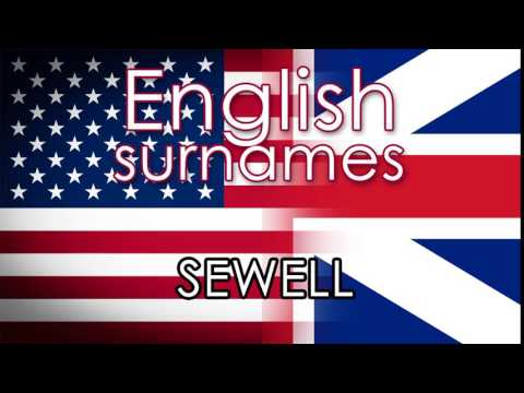 English surnames SEWELL - pronounce