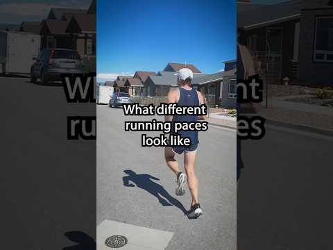 What different running paces look like ๐โโ๏ธ