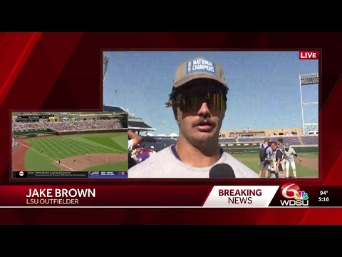 LSU's Jake Brown says national championship feels 'surreal'