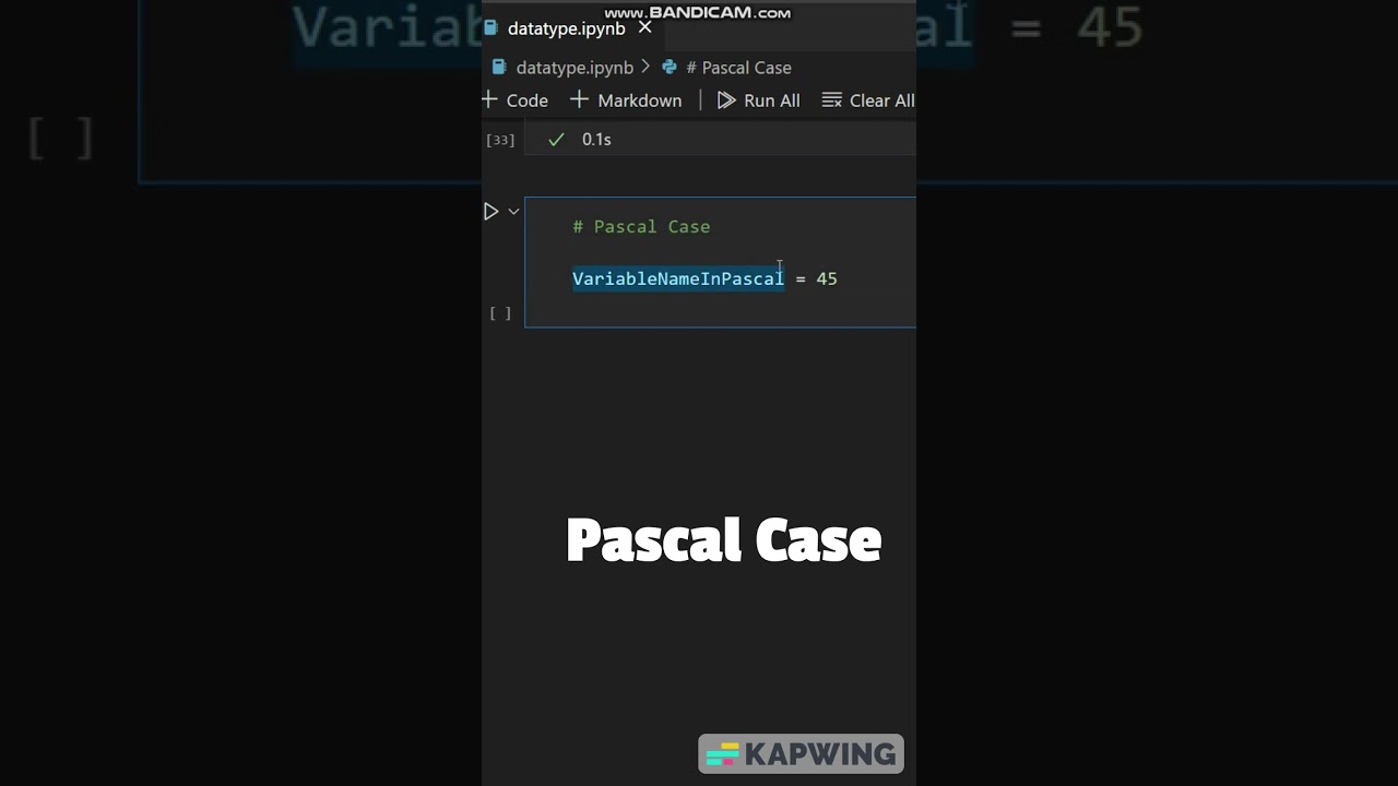 Pascal Case in Python 😯😯 #python #shorts
