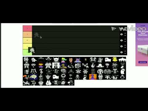 undertale characters tier list