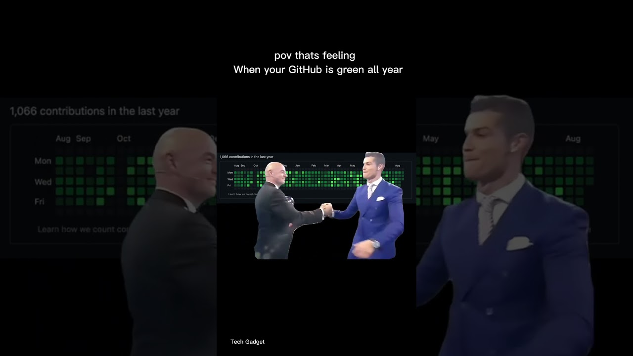 Ronaldo's GitHub Got Award 🔥 #ronaldo #trending #shorts #memes