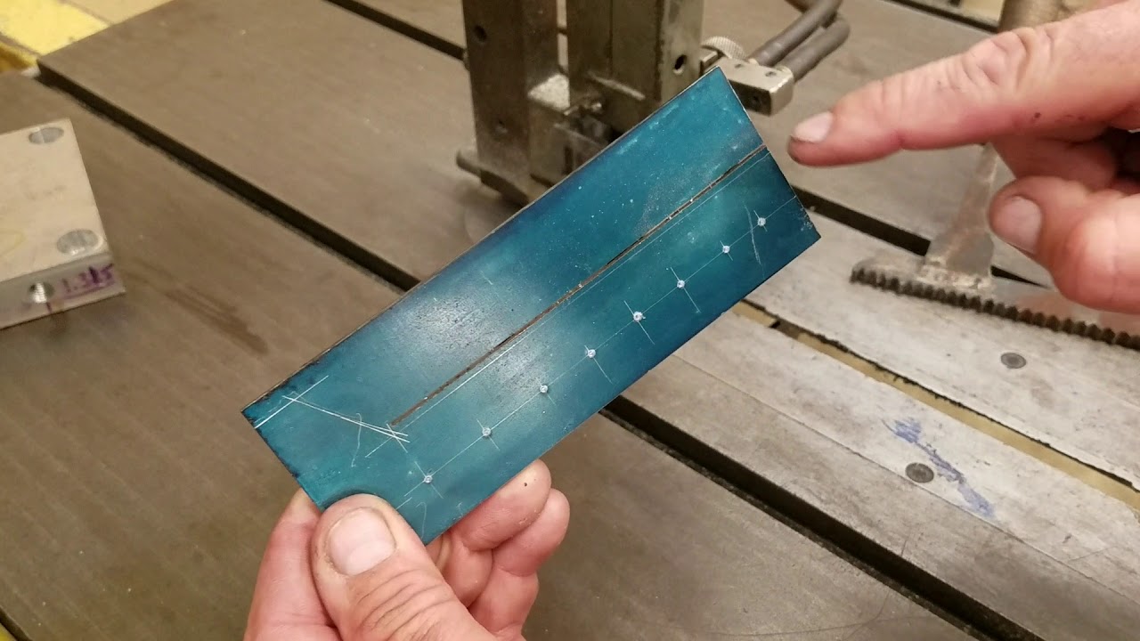 Sawing the Drill Point Gage