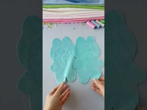 How To Sew A Plush Bunny 🖤 Super Easy Sewing Project #shorts #handmade