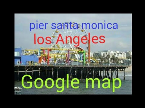 Pier santa monica los Angeles Califórnia pelo Google map