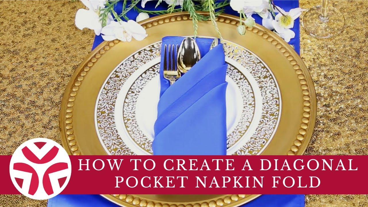 How to Create a Diagonal Pocket Napkin Fold
