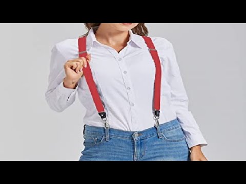 Suspenders for Women with 3 Swivel Hooks and 1' Width Strap Review, Good basic suspenders