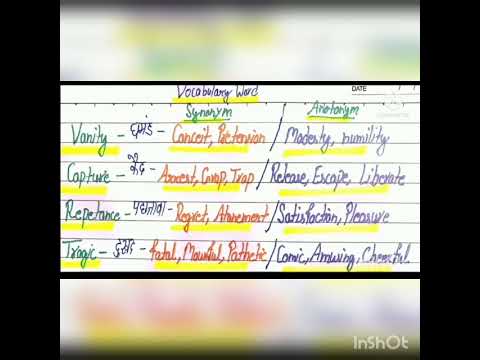 Synonym !! Increase vocabulary video !! how to enhance spoken english ENGLISH WITH JONIII