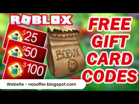 FREE ROBUX CODES LIVE / ROBLOX GIFT CARD CODES GIVEAWAY