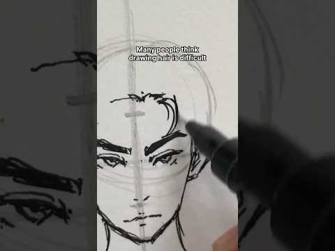 EASIEST WAY to DRAW ANIME FACE!!???? - #art