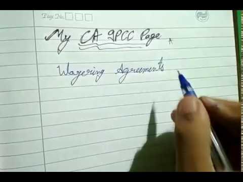 Wagering agreements- meaning and it's effects | Contract Ac 1872 || Business Law |CA IPCC |B. Com
