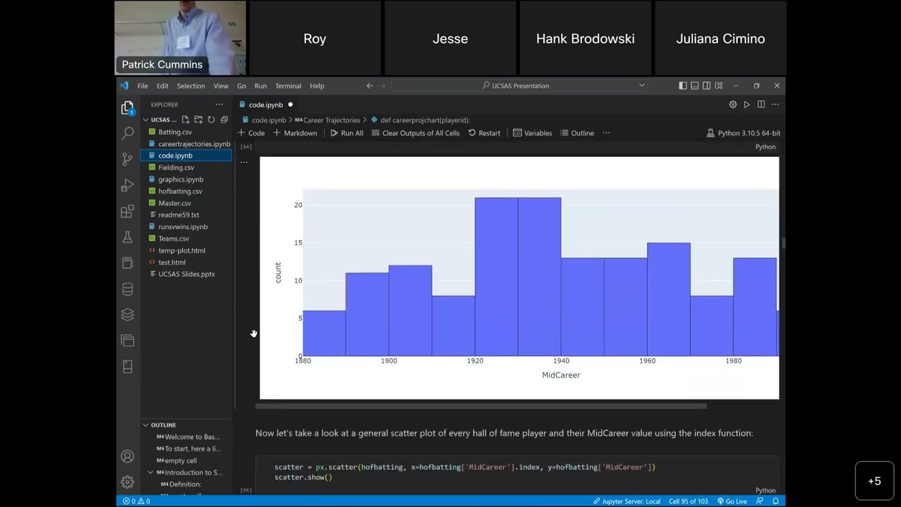 Baseball Analytics with Python: Patrick Cummins [2022 UConn Sports Analytics Symposium]