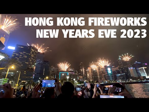 HONG KONG FIREWORKS | HAPPY NEW YEAR | 2023