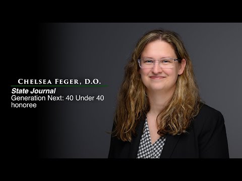 WVSOM faculty member, Chelsea Feger, D.O., receives statewide ‘40 Under 40’ honor