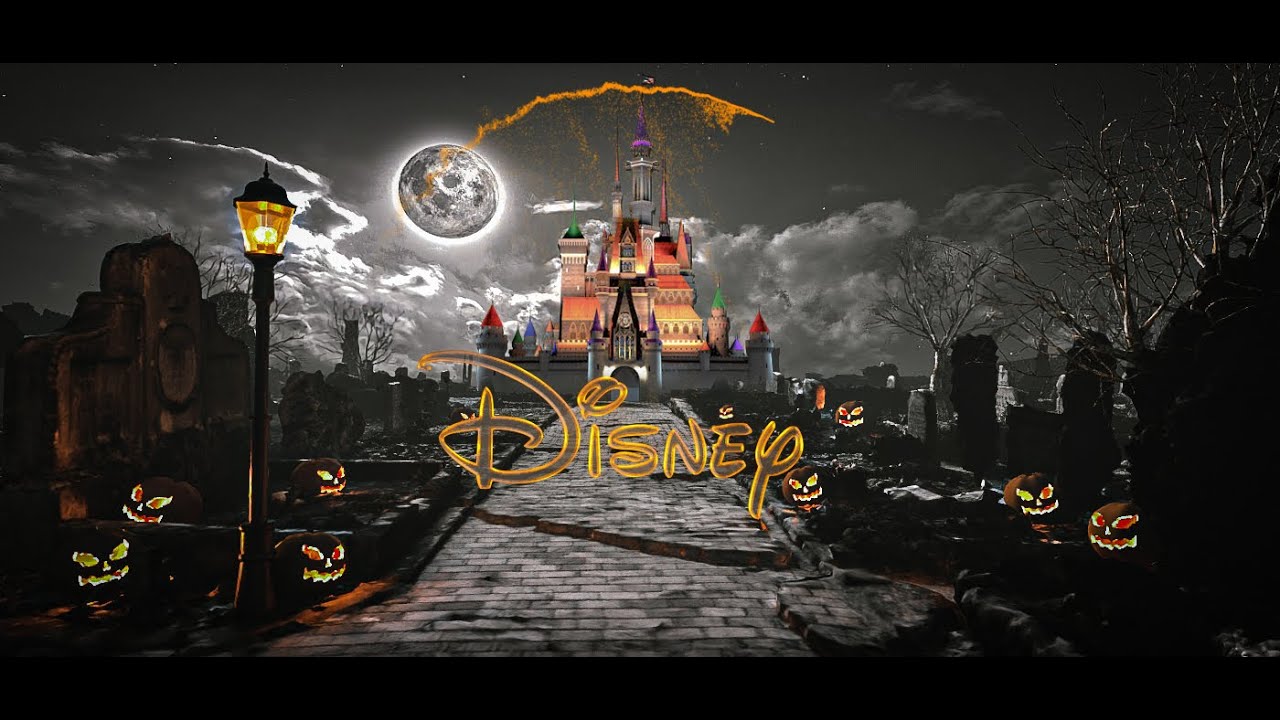 Walt Disney Pictures logo 100th Anniversary (Halloween)