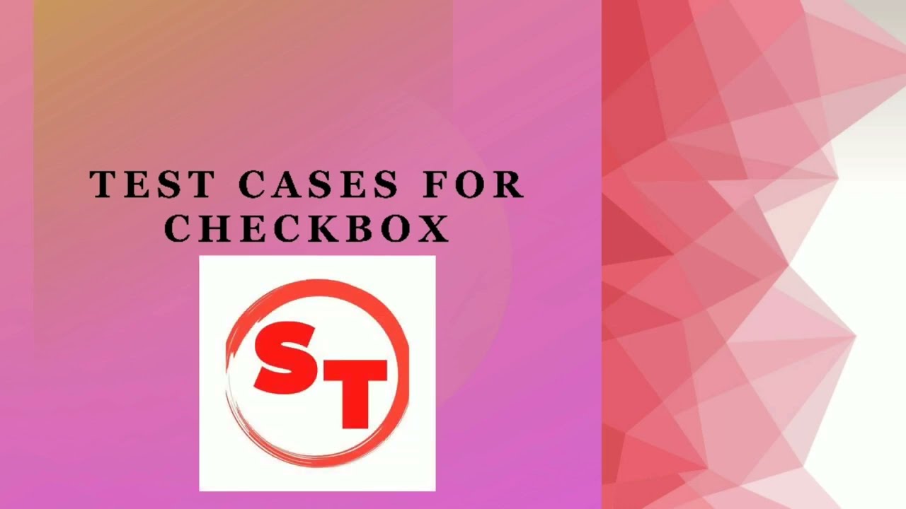 Test Cases For Checkbox | UI and Functional Test Cases For Checkbox
