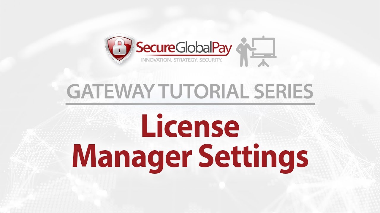 License Manager Settings