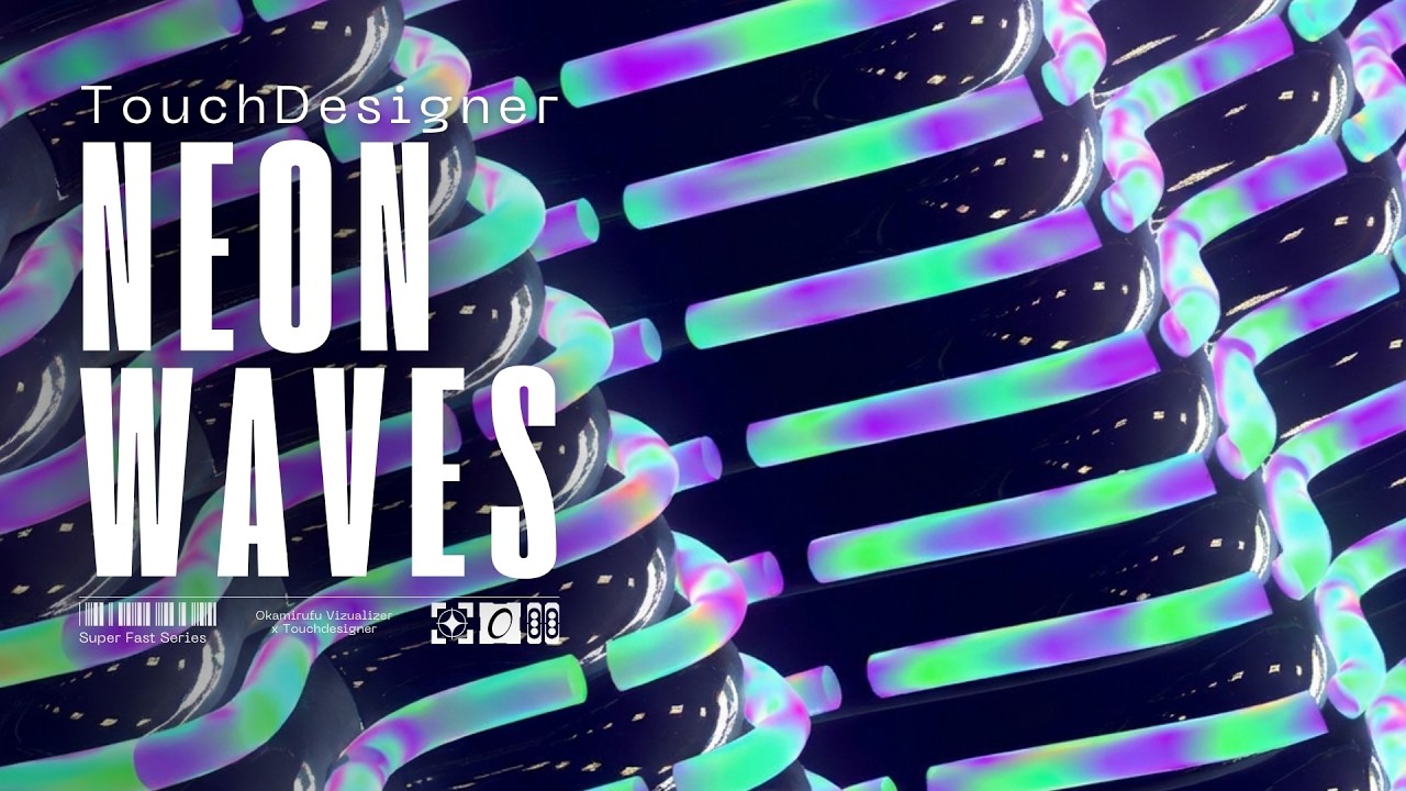 TouchDesigner Tutorial: Build 3D Glowing Neon Waves with POPs (Easy)