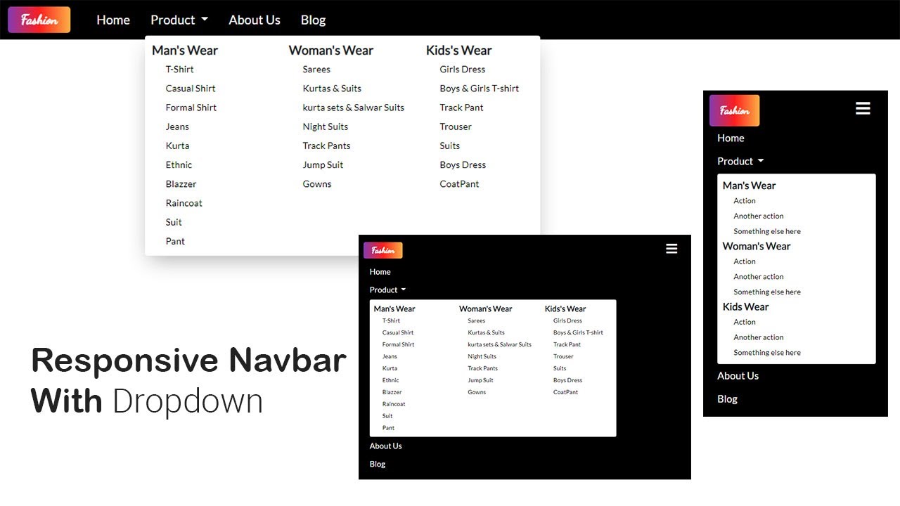 How to make Responsive Navbar using Bootstrap 5  || HTML CSS || 2021