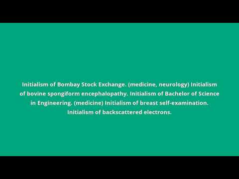 what is the meaning of BSE