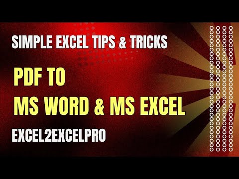 Convert PDF to Word & Excel: Easy Steps