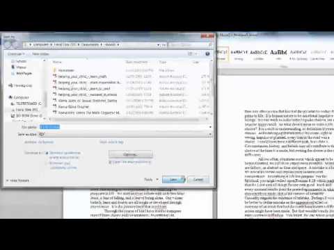 Can I Convert My Microsoft Word Documents to an eBook Format? : Using MS Word