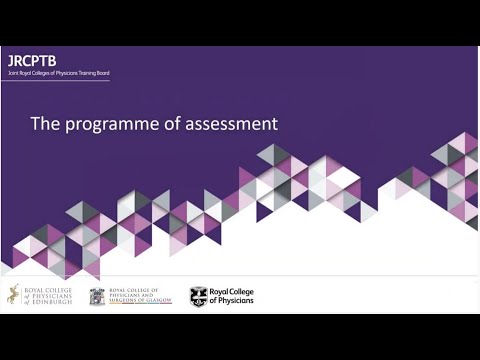 The programme of assessment
