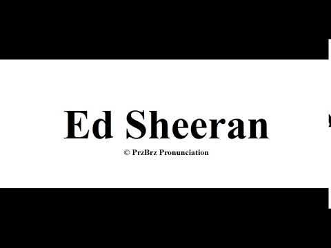 ๐ฅ Ed Sheeran pronunciation = How to Pronounce like PrzBrz