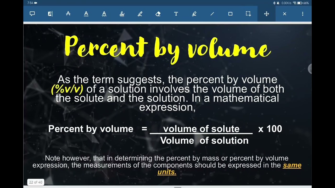 General Chemistry 2: Concentration of Solution