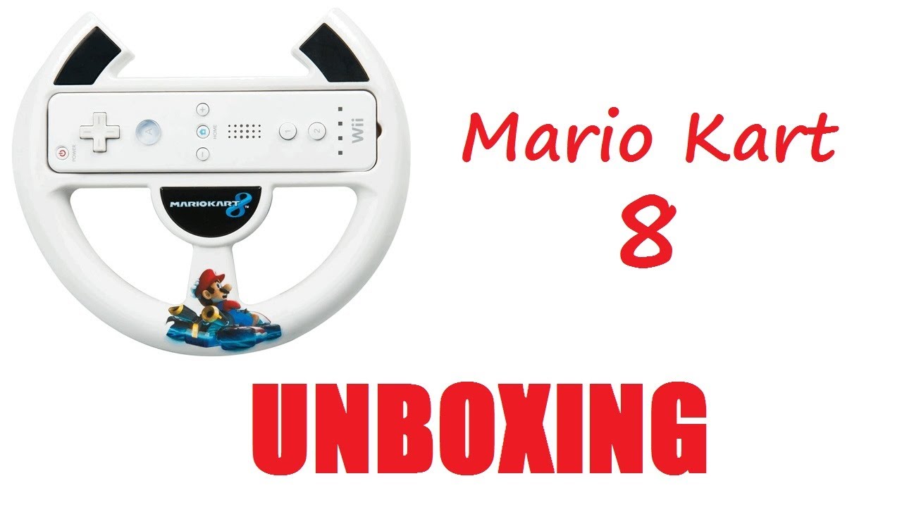 Mario Kart 8 Nintendo Wii U Steering Wheel Unboxing