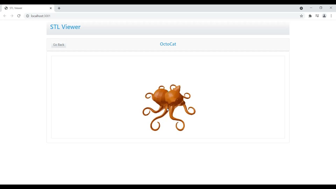 STL Viewer (Implementation using koa server and react-three-fiber) ver. 1
