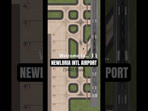 Building a 1/400 scale model airport mat! ✈️ (20+ Hours) #aviation @model.aviation