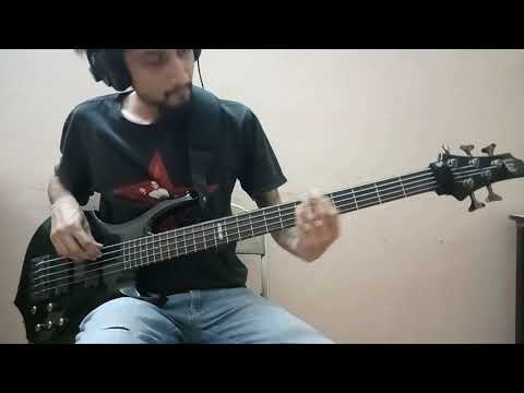 ESP LTD F-255 5 String Bass Black w/case | Reverb