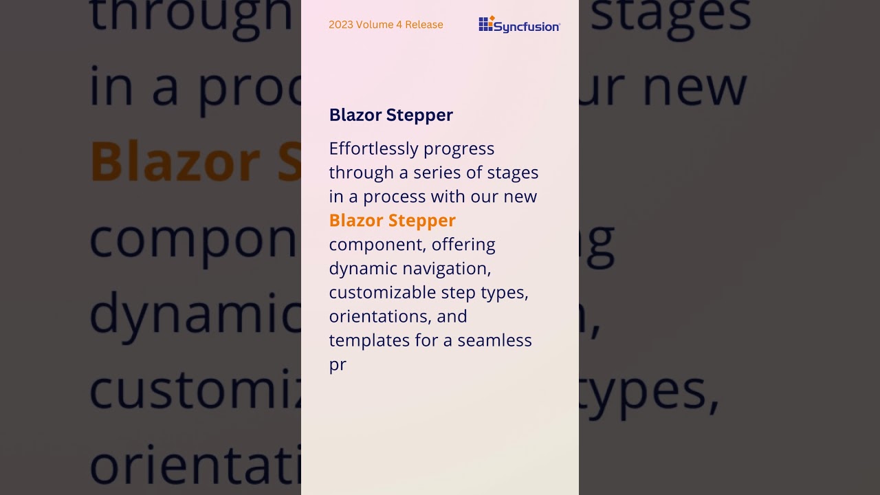 Introducing New Stepper Component in Blazor