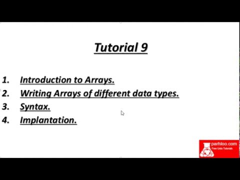 4.3 Introduction to Arrays - Arduino tutorial in Urdu/Hindi Video Lecture - Arduino Programming ...