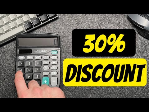 How to Calculate 30 Percent Discount on Calculator