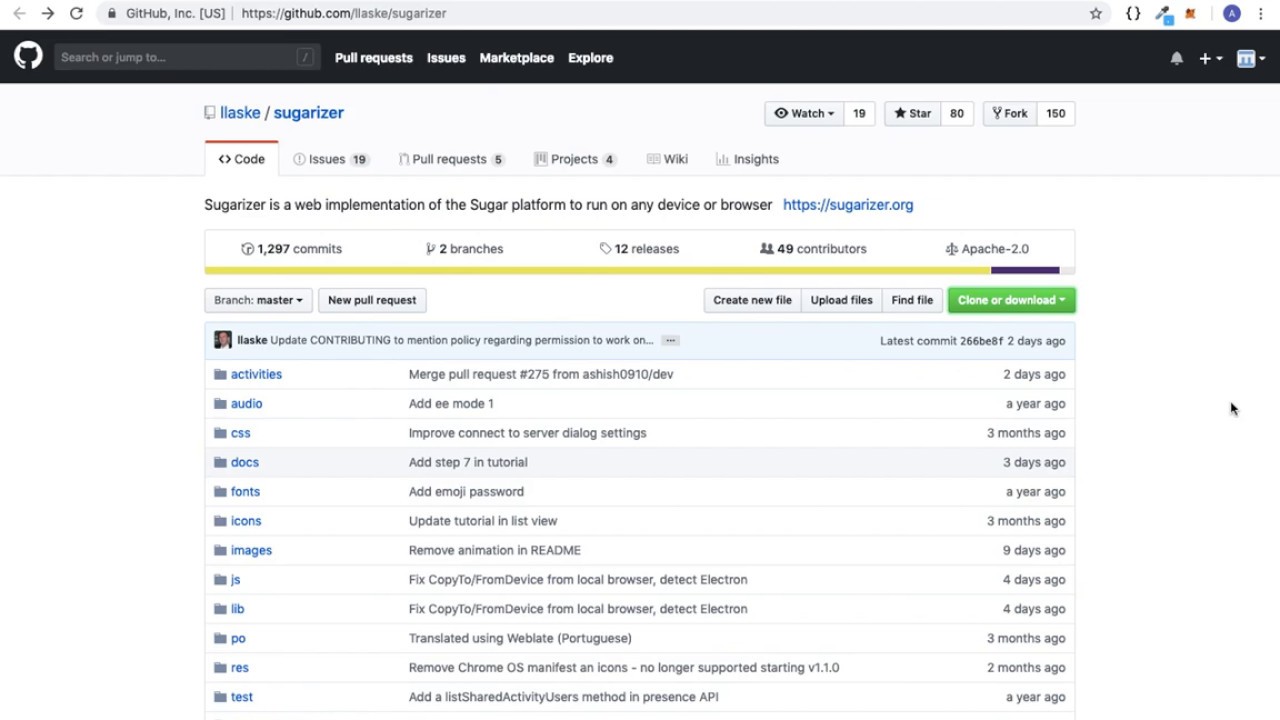 Sugarizer getting started