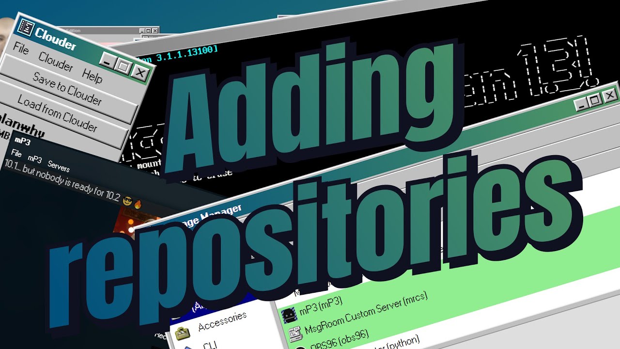 Adding repositories - Windows 96