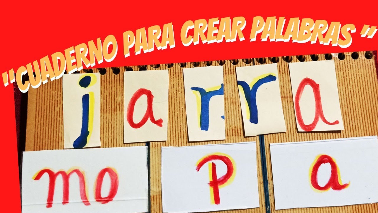 ENSeÑA a LEER Y ESCRIBIR con el CUADERNO para CREAR PALABRAS. (02 ACTIVIDADES prácticas) 🔠
