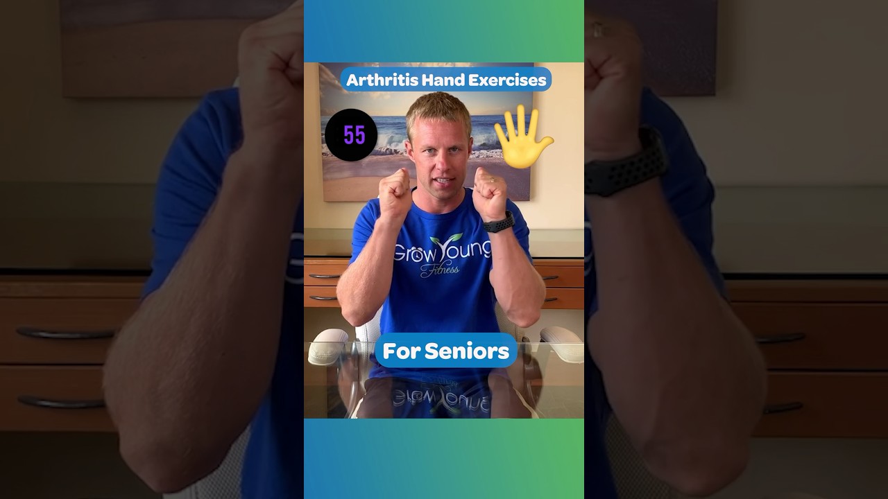 4 easy hand exercises for arthritis, seniors you need to be doing these :) #fitnesstips #seniortips