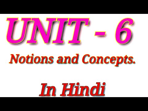 NOTIONS AND CONCEPTS || vmou english literature.