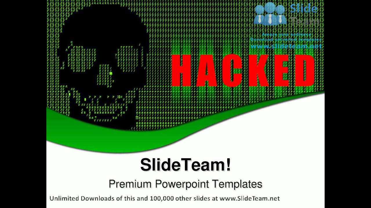 Hacked Internet Technology PowerPoint Templates Themes And Backgrounds ppt layouts