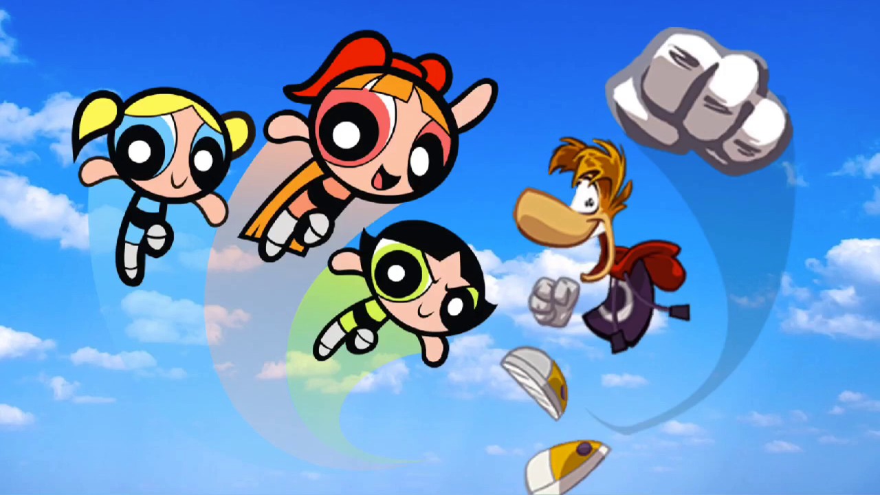 Rayman Origins and The Powerpuff Girls crossover wallpaper