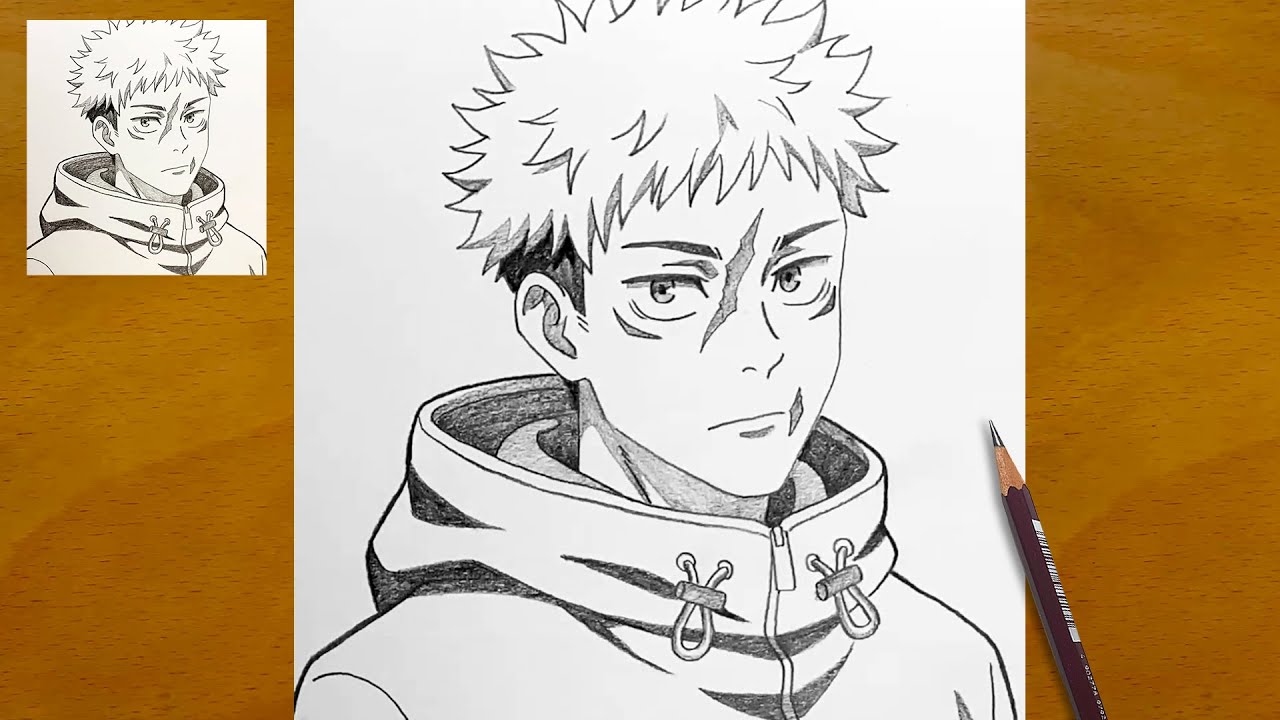 How to Draw Yuji Itadori Step by Step | Easy JJK Tutorial