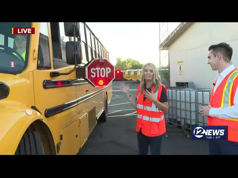 Bus safety with First Student leader