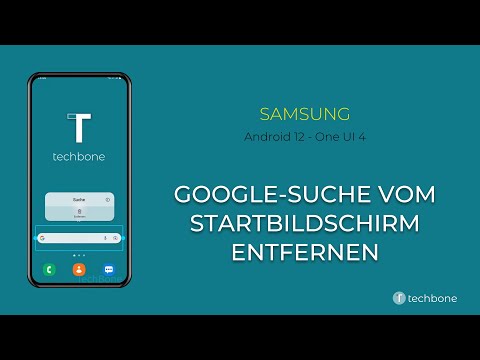 Google-Suche vom Startbildschirm entfernen - Samsung [Android 12 - One UI 4]