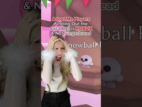 Adopt Me Players Finding Out the "Caca Ball" is ROBUX
